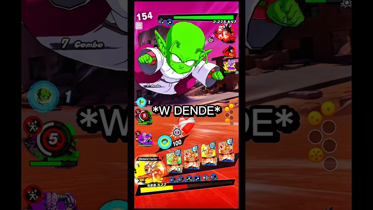 dende support is a game changer😬!(Dragon Ball Legends) #dragonballlegends #dbl #dblegends