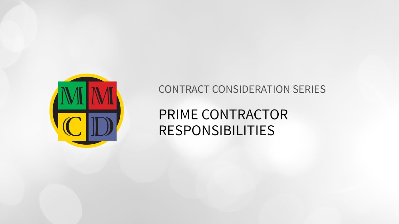 Prime Contractor Responsibilities