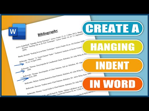 How to do HANGING INDENT in Word | MS Word tutorials