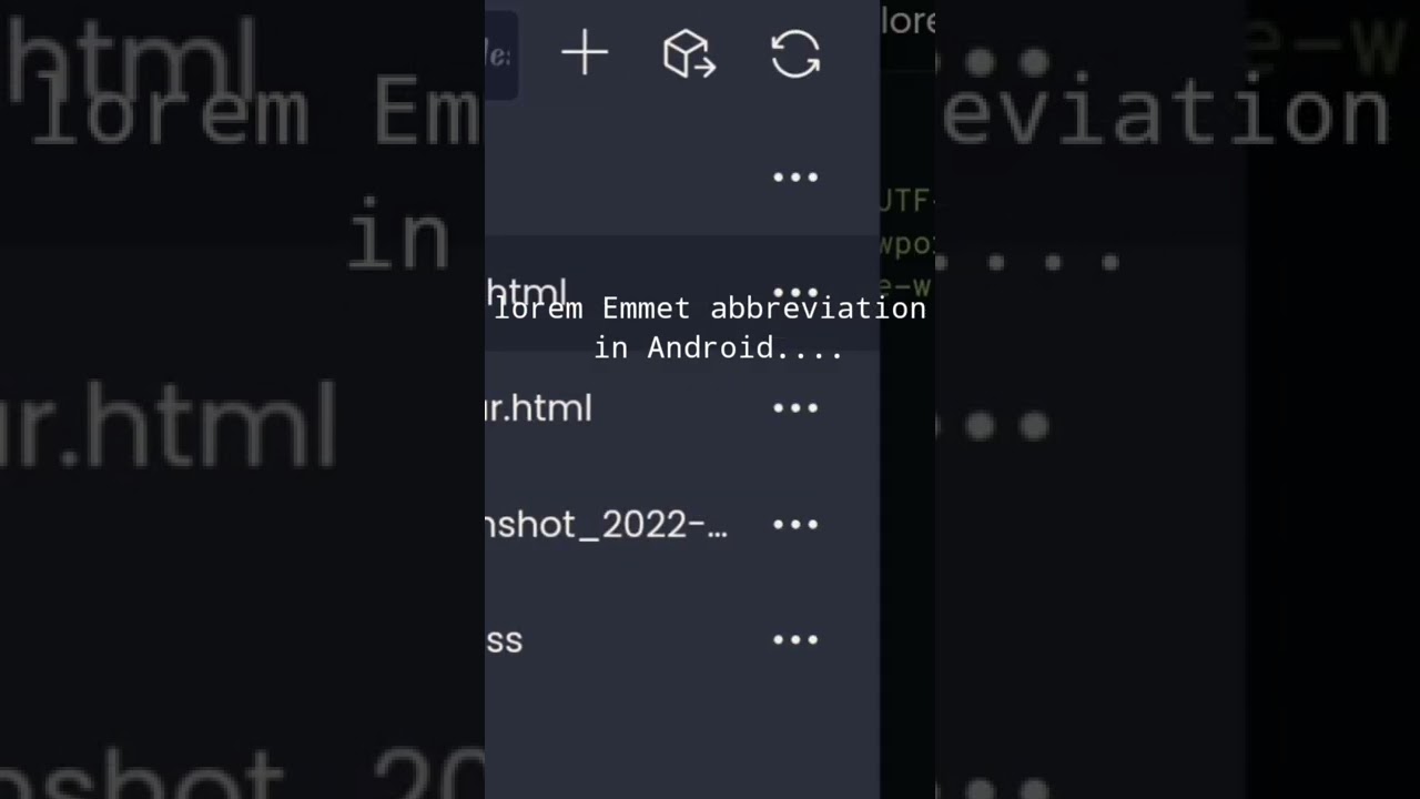 Lorem is the most used and important Emmet abbreviation ...And I can use it on Android