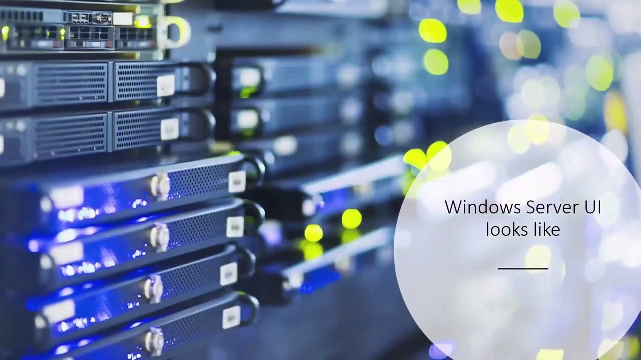 Windows Server Overview Lecture and Lab