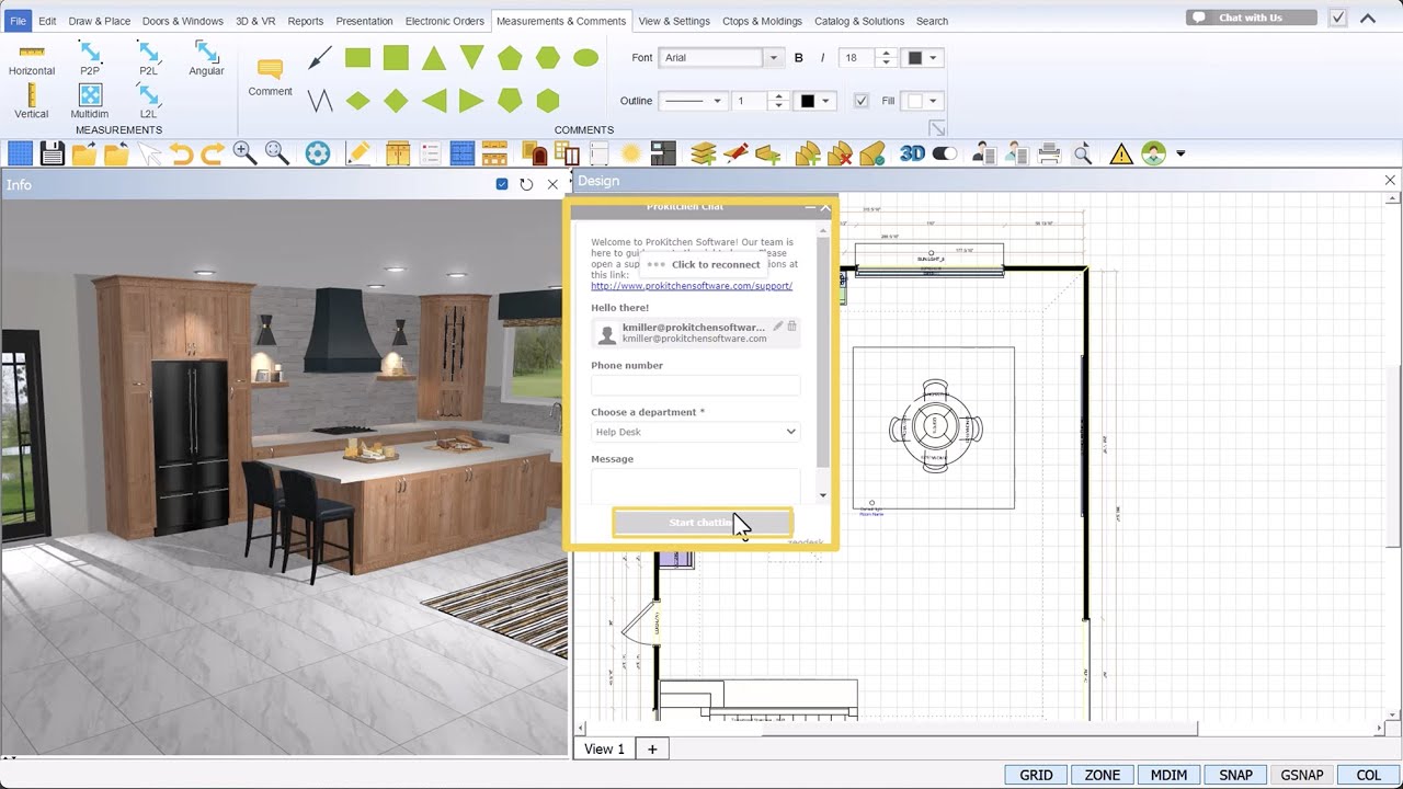 NEW CHAT Directly in The Software