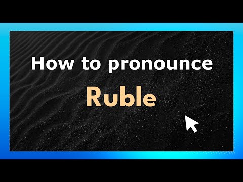 How to Pronounce Ruble (American Pronunciation / US) with Audio and Phonetic Spelling