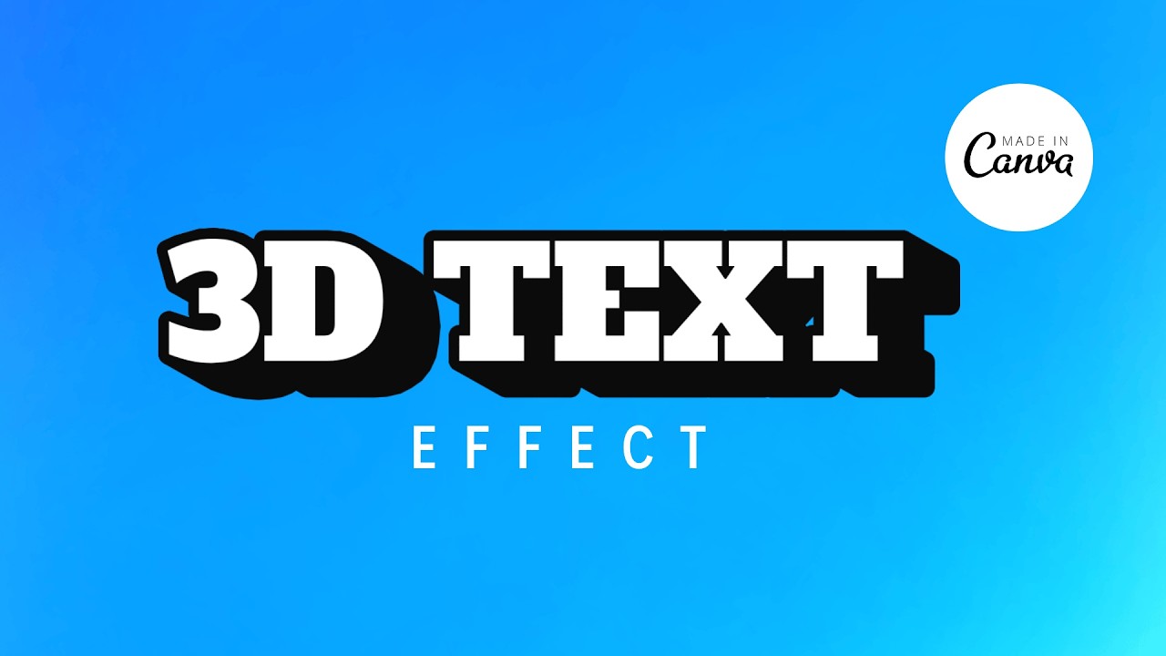Simple Way To Add 3D Text Effect in Canva (Using TypeExtrude App)