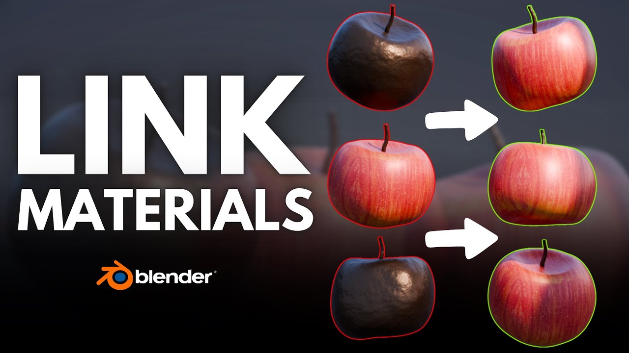 Link Materials in 1 Click in Blender!