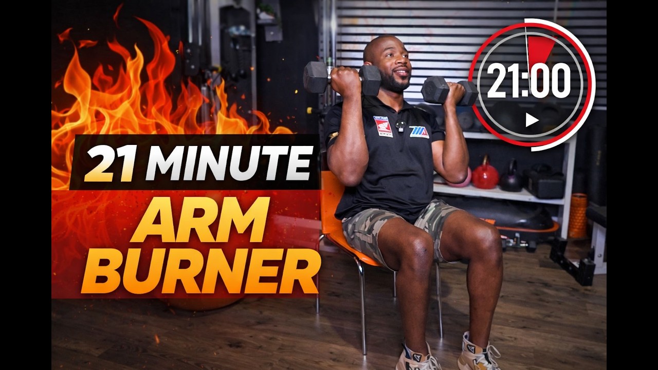 Arm Strength Starts Here | 21-Minute Chair Dumbbell Workout