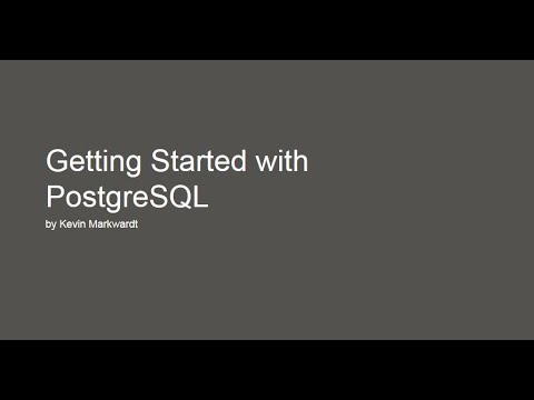 Learn Getting Started with PostgreSQL - Mind Luster
