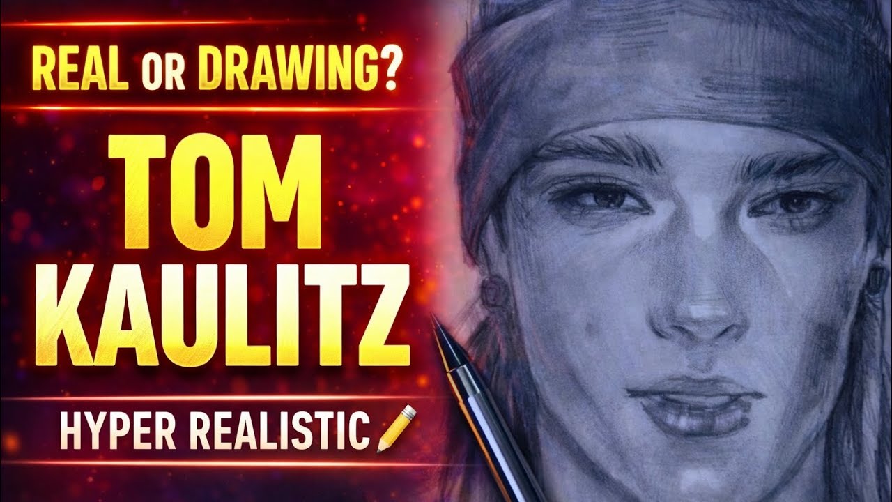 “Drawing Tom Kaulitz in Pencil – Insane Realism Challenge!”