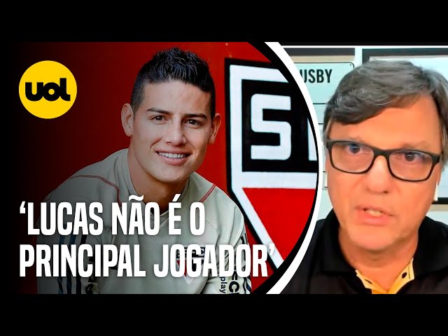 'James é o grande nome do São Paulo, não o Lucas', diz Mauro Cezar