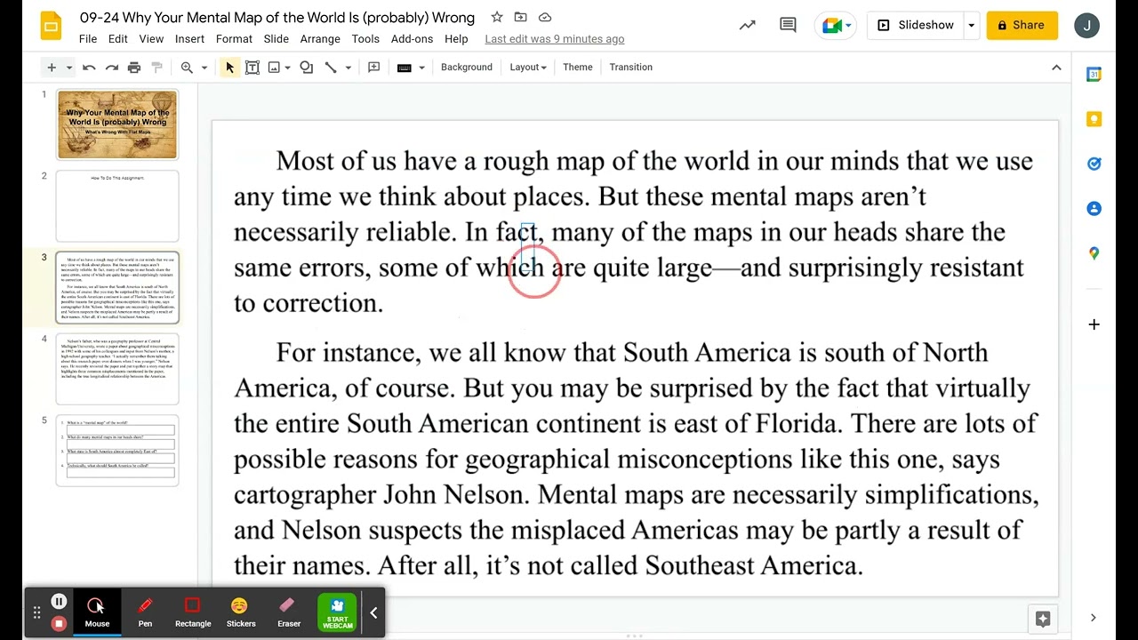 09-24 Why Your Mental Map of the World Is (probably) Wrong - Google Slides