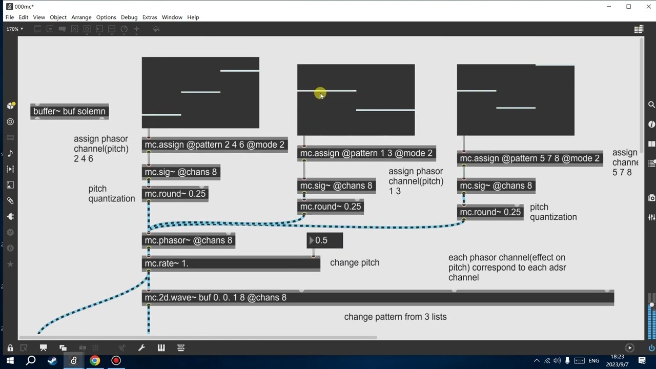[Max/MSP] multichannel assigned patterns~