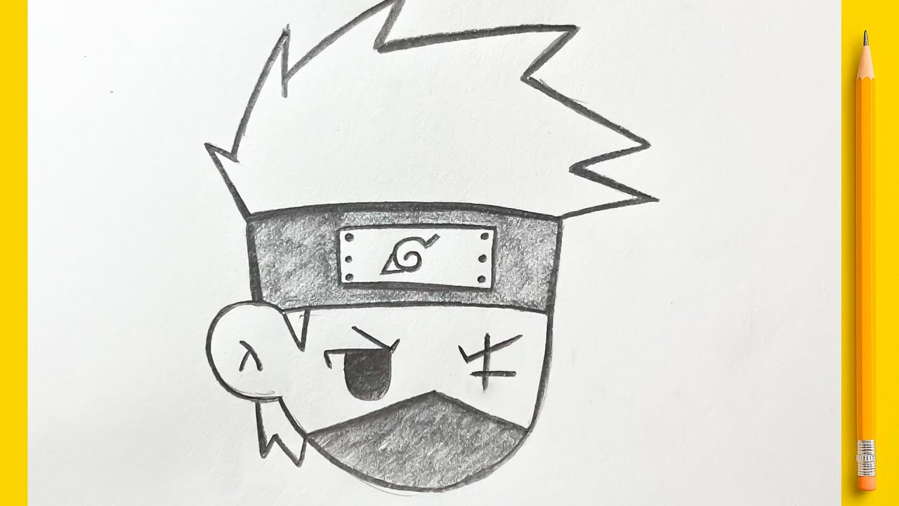 🖤 ​​How to Draw Kakashi Easily Step by Step in Pencil | Naruto Drawing 2025