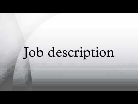 Job description