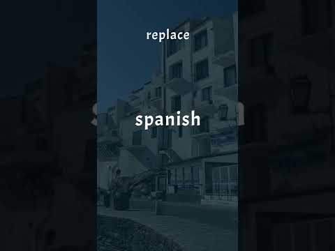 How do you say replace in Spanish?