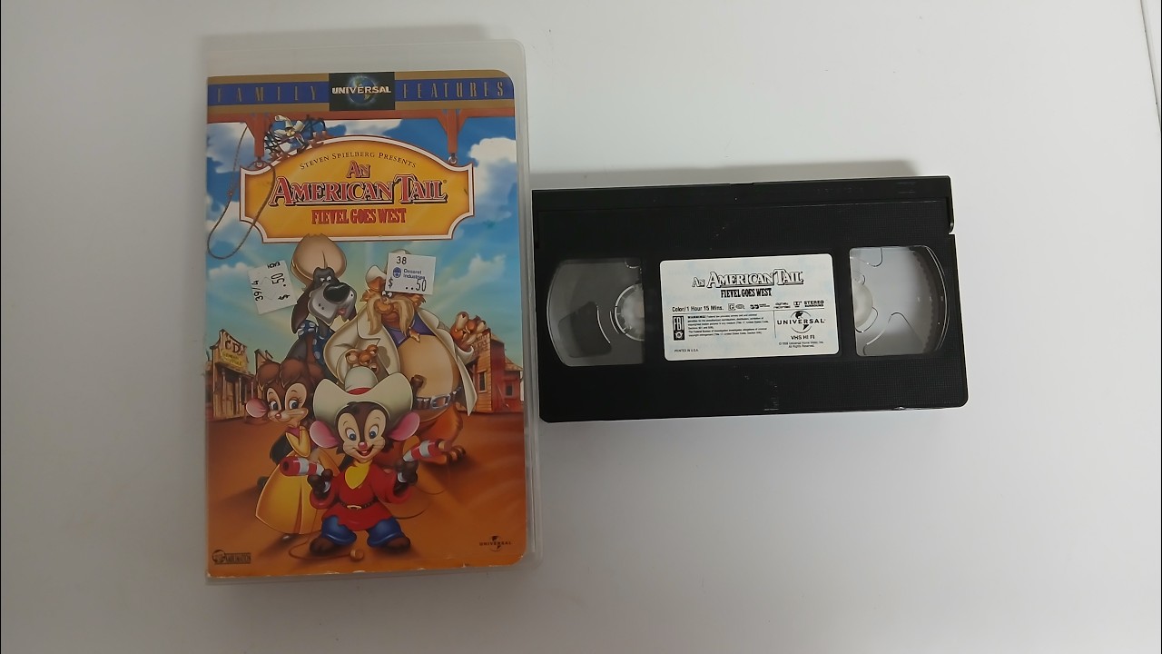 Opening And Closing to An American Tail Fievel Goes West 1998 VHS 60fps