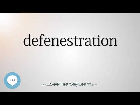 defenestration - Smart & Obscure English Words Defined 🗣🔊