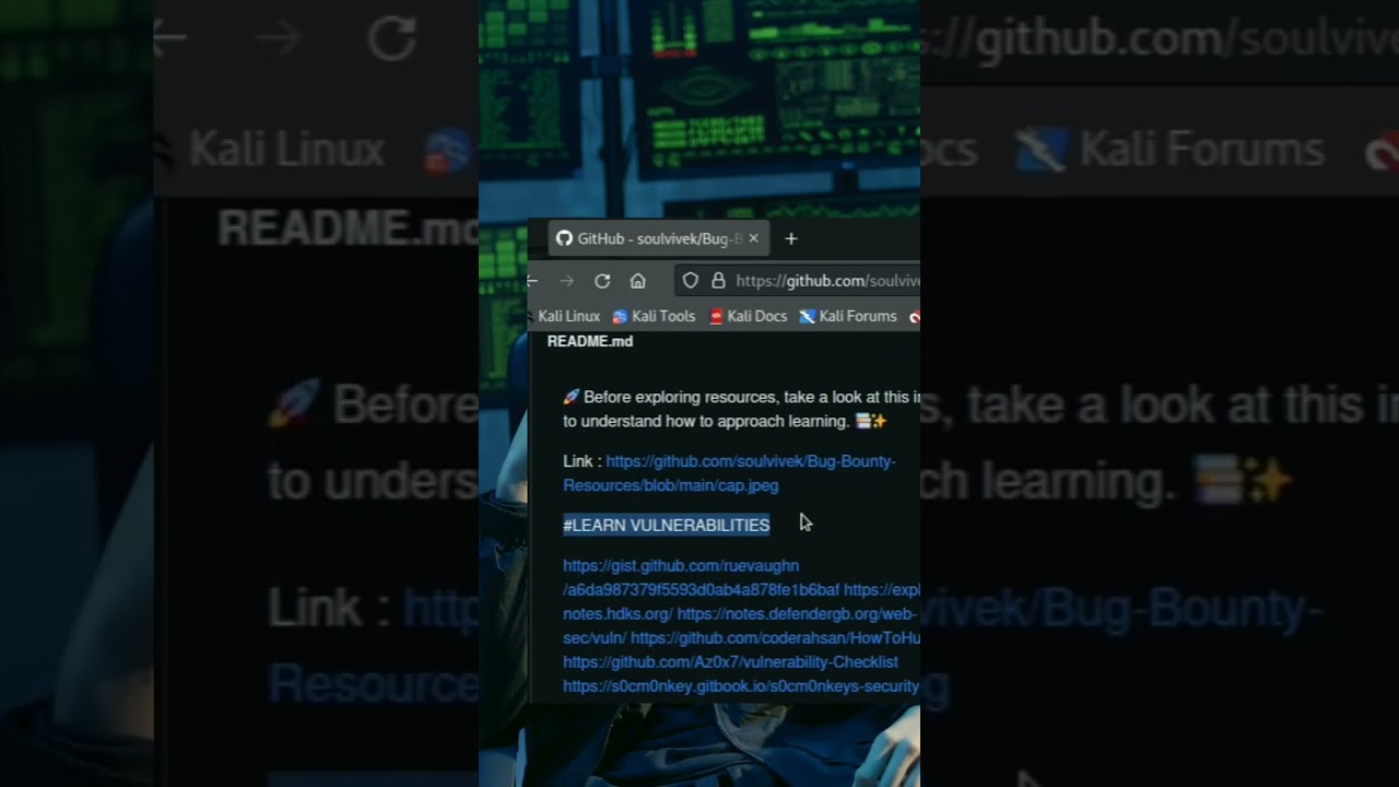 https://github.com/soulvivek #coding #bugbounty #technology #cybersecurity #hacking #ethicalhacking
