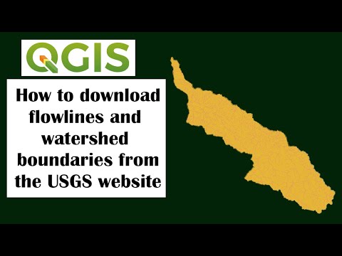 How to download flowlines and watershed boundaries from USGS website