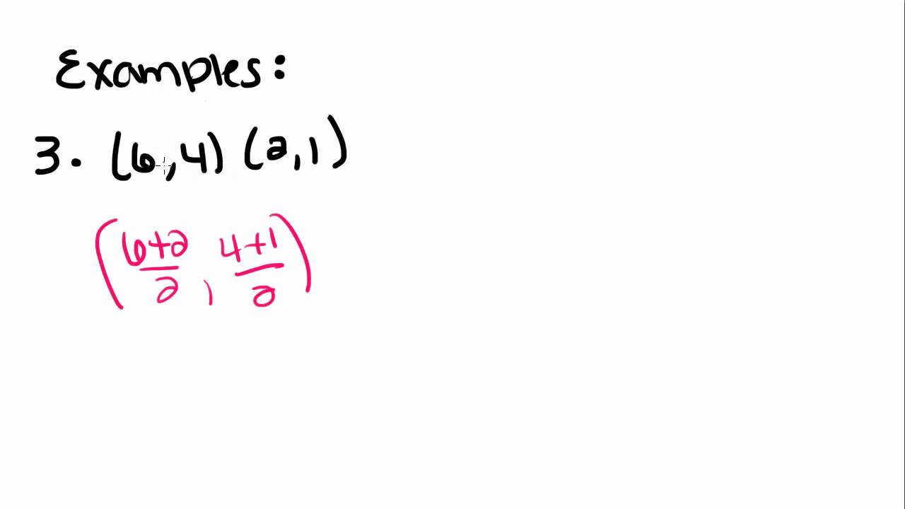Introduction to Geometry - 38 - Midpoint Formula
