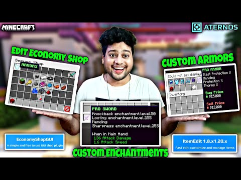 How To Add Custom Items in Economy Shop Gui | Item Edit Plugin Aternos | Economy Shop Gui Tutorial
