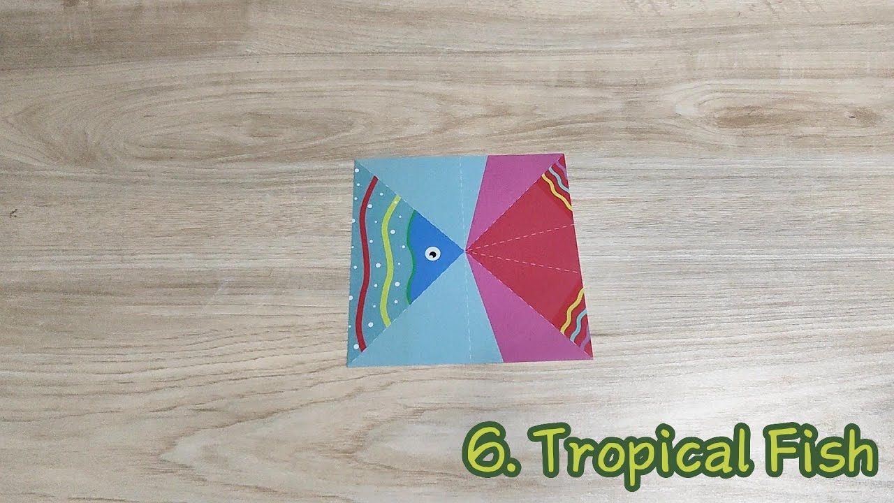 Page 06 | Origami Tropical Fish 🐠 How to Make a Paper Tropical Fish | Easy Craft for Kids