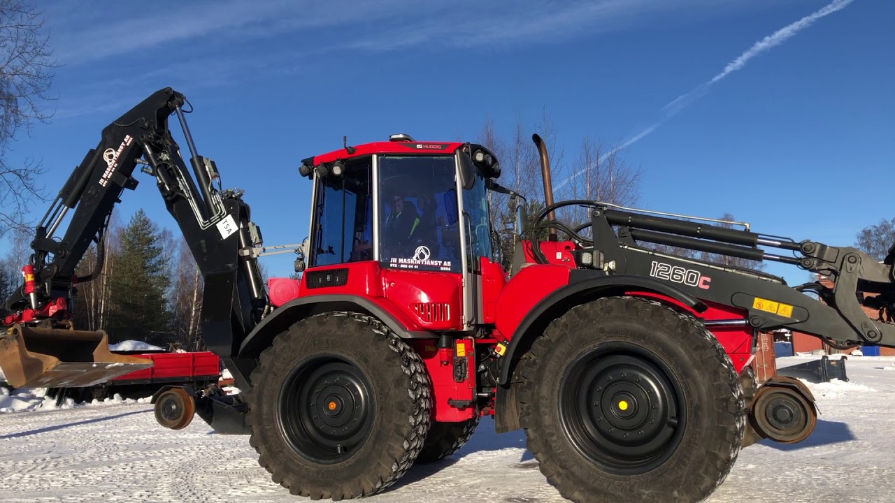 Traktorgrävare Huddig 1260C Rail