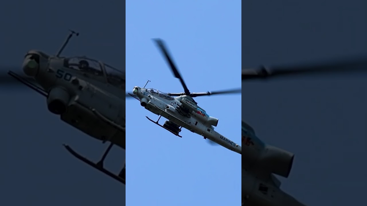 Witness a UH-1Y Venom and AH-1Z Viper rain down fire from above