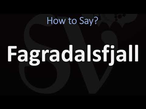 How to Pronounce Fagradalsfjall? (CORRECTLY)