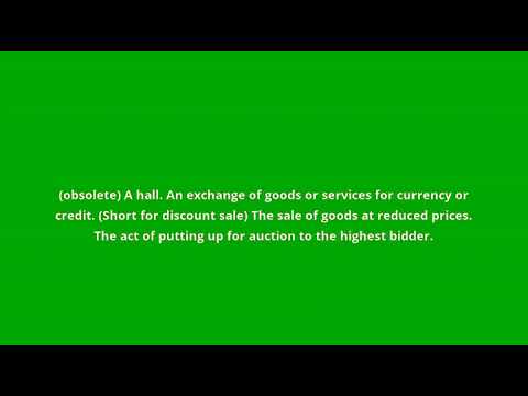 what is the meaning of sale.