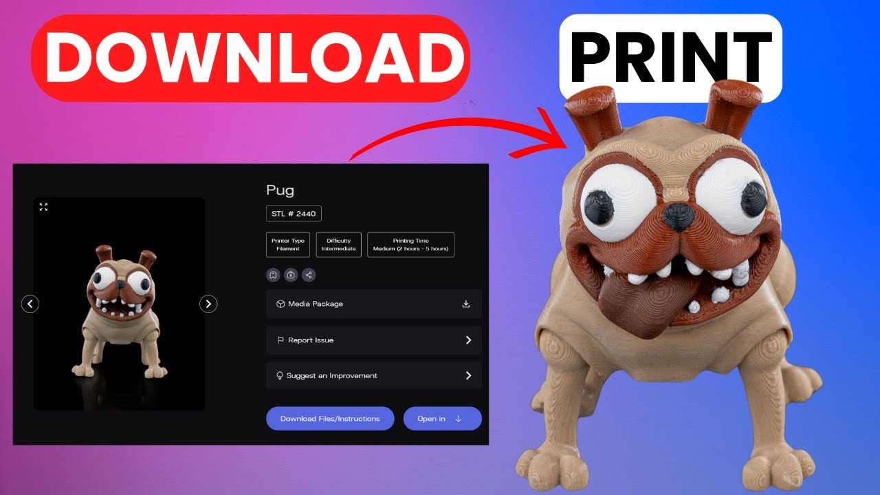 How To Download 3D Printer Files For Beginners!