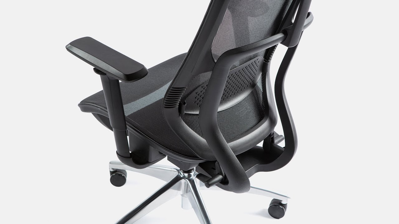 Ghế công thái học HyperWork Airy Black (Khung đen, lưới đen)