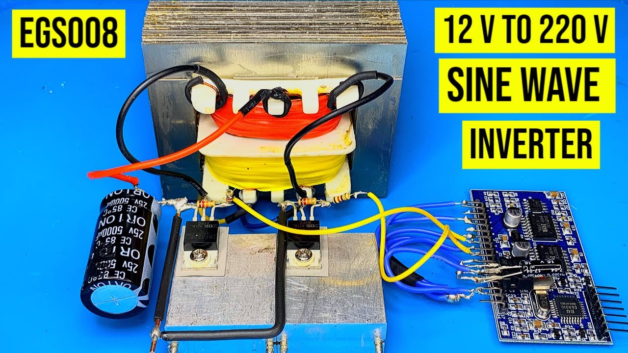 DIY 1kW sine wave inverter 12v to 220v EGS002 , jlcpcb