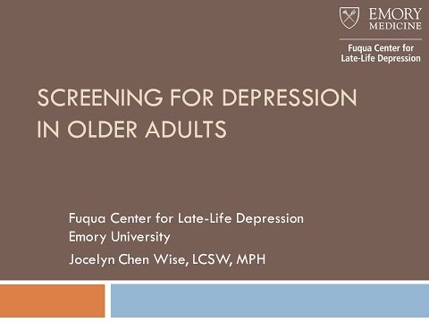 Screening for Depression in Older Adults