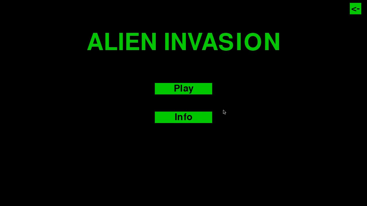 Alien Invasion game programming using python and pygame