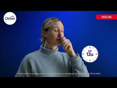 Otrivin Menthol xylometazoline maakt je verstopte neus vrij Product 15sec
