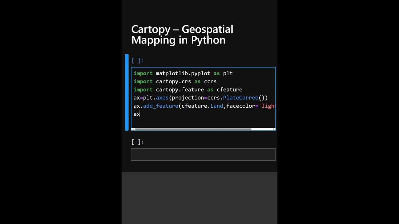 Cartopy – Geospatial Mapping in Python