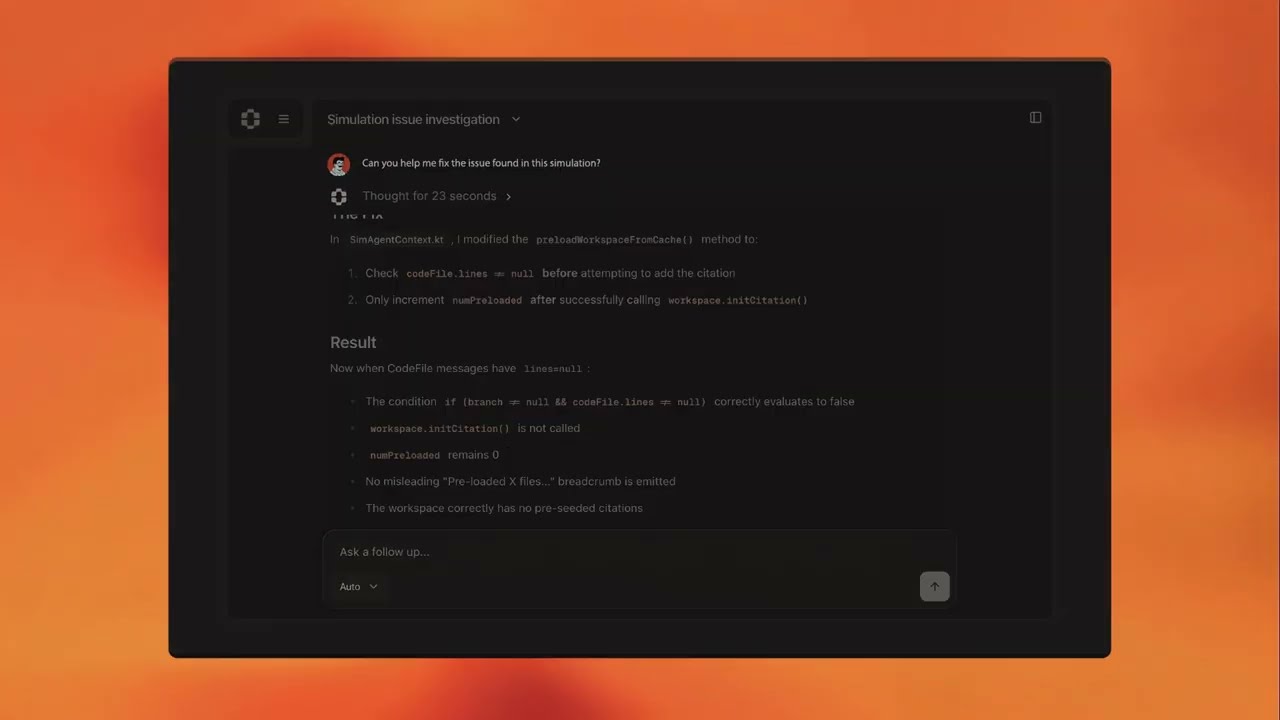 PlayerZero CodeSim Demo
