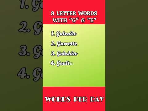 Less heard 8 letter words with "G" & "E" #englishlearners #englishlearning #youtubeshorts
