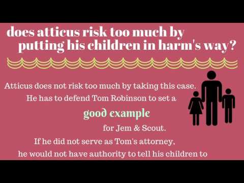 Why does atticus risk so much to defend tom robinson? by maysie and kate