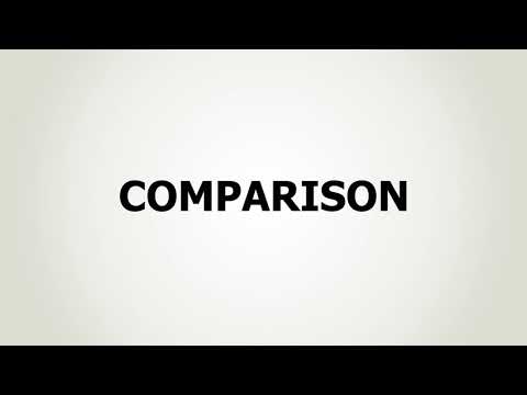 How to Pronounce Comparison