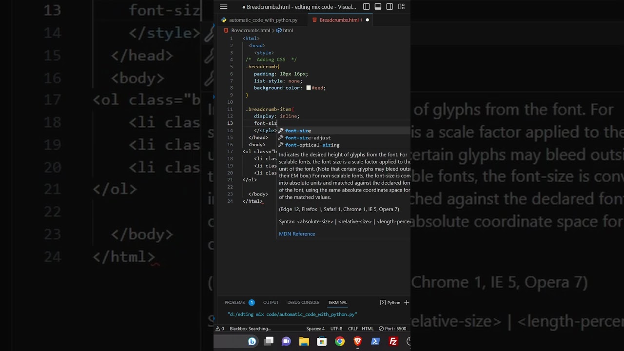 How To Make Breadcrumbs? | Html Css Js | Beginnger Tutorial /|