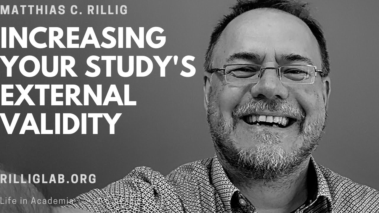 How to maximize impact of your study by increasing external validity. #phd #phdlife