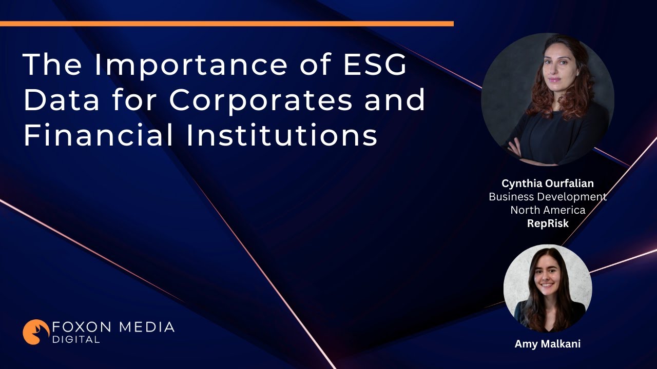 The Importance of ESG Data for Corporates and Financial Institutions