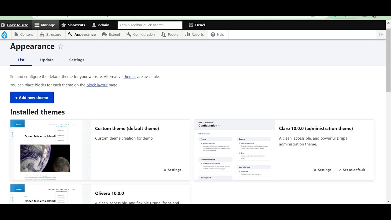 Create custom theme in Drupal 9, Drupal 10 | D4Drupal