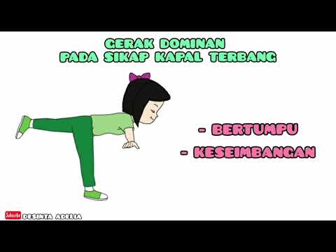 PJJ PJOK kelas 1, gerakan keseimbangan (menirukan gerakan pesawat terbang)