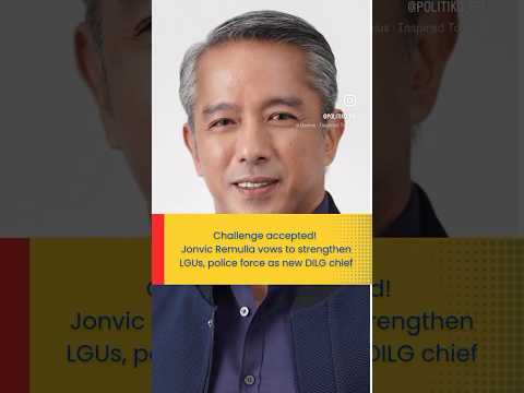 Challenge accepted! Jonvic Remulla vows to strengthen LGUs, police force as new DILG chief
