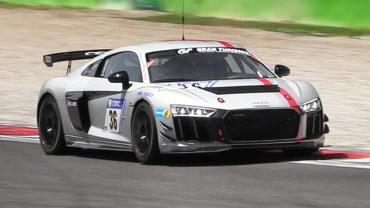 Audi R8 LMS GT4 Sound on Track - Accelerations, Downshifts & Fly Bys!