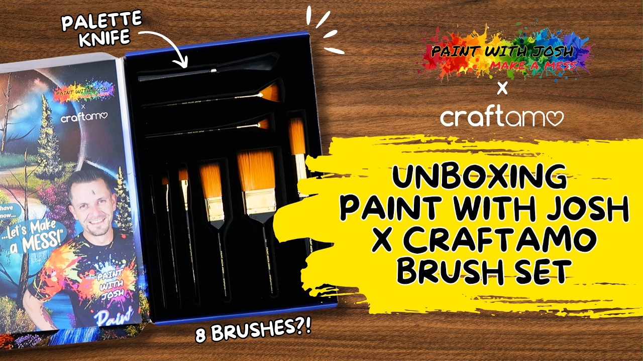 Paint Like a Pro! Unboxing the Paint With Josh x Craftamo Brush Set | Craftamo