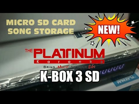 NEW MODEL! PLATINUM KBOX 3SD/ KARAOKE PLAYER