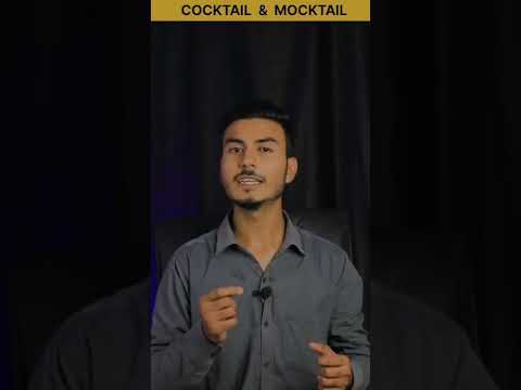 Difference between Mocktail & Cocktail #cocktail #mocktail #knowledge #shorts #education